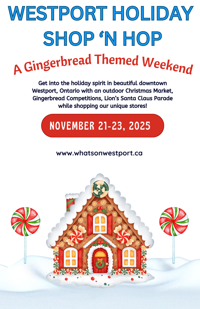Westport Holiday Shop 'n Hop – Life is Good Westport, Canada